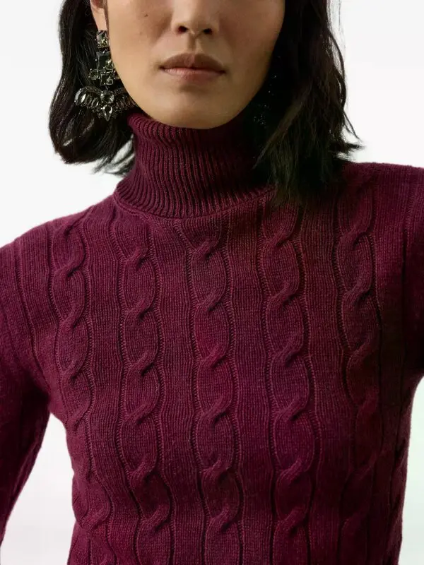 Ralph Lauren Cable-knit Turtleneck Sweater