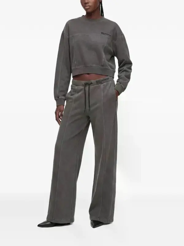 Karl Lagerfeld Relaxed Washed Sweatpants - Grey