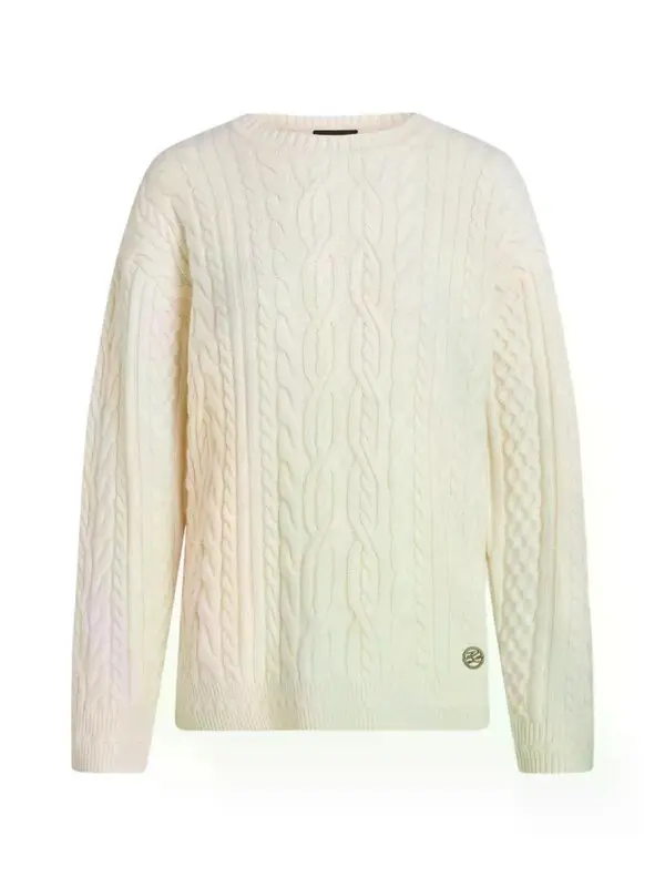 Karl Lagerfeld Chunky Cable-knit Sweater - Neutrals