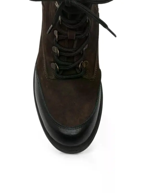 SERGIO MORETTI FIRENZE Lace-up Panelled Ankle Boots