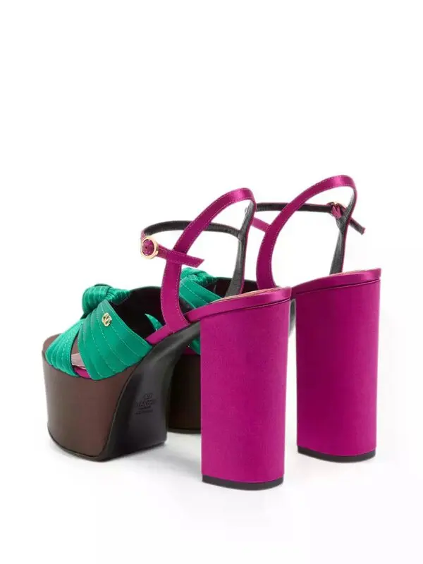 Valentino Garavani Sandals With Crasher Platform In Satin 125mm