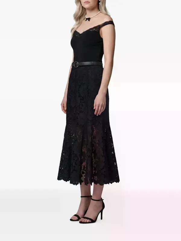 SELF-PORTRAIT Lace Midi Skirt