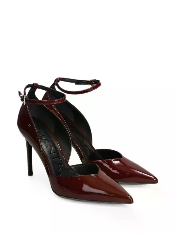 CHANTAL Buckled Patent-finish Pumps