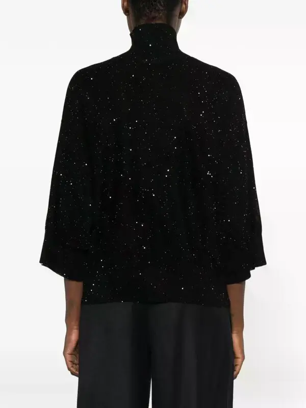 Fabiana Filippi Sequin-embellished Roll-neck Sweater