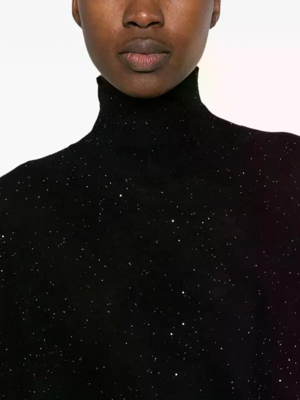 Fabiana Filippi Sequin-embellished Roll-neck Sweater