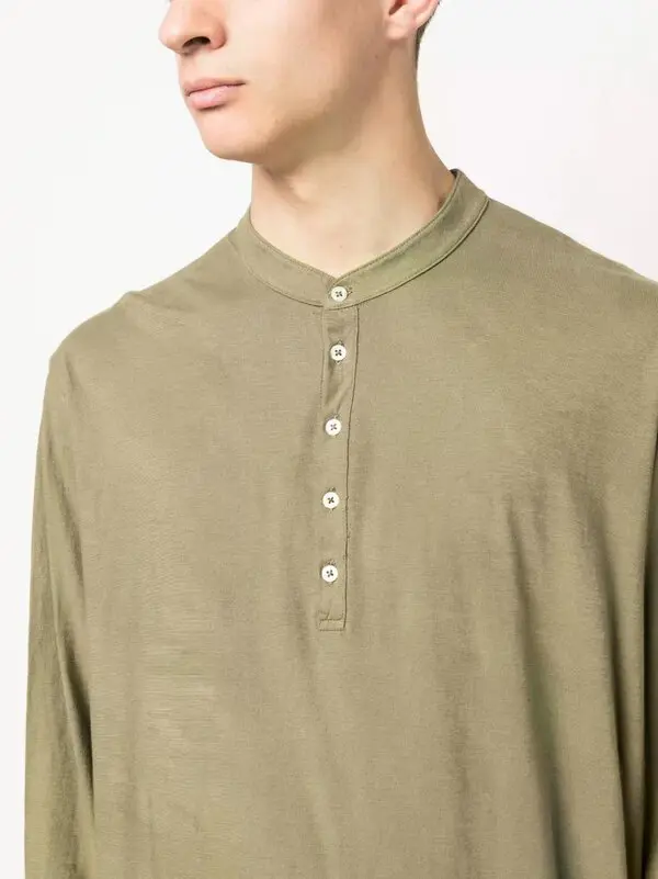 Massimo Alba Long-sleeve Cotton Henley Shirt