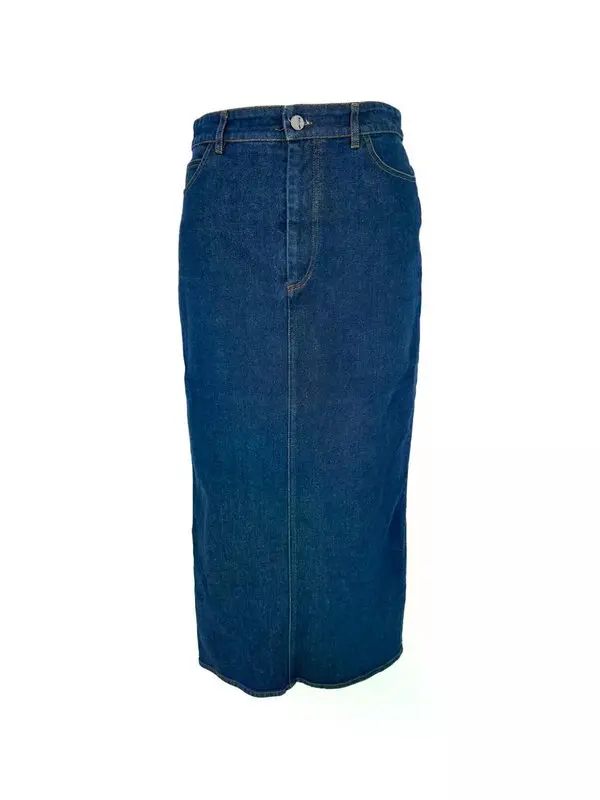Victoria Beckham High-rise Midi Skirt - Blue