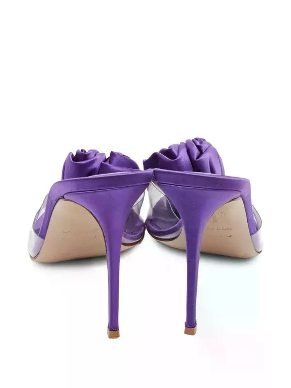 LE SILLA Kamala Ruffled Stiletto Sandals - Purple