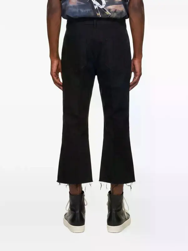 Rick Owens Raw-cut Cropped Trousers