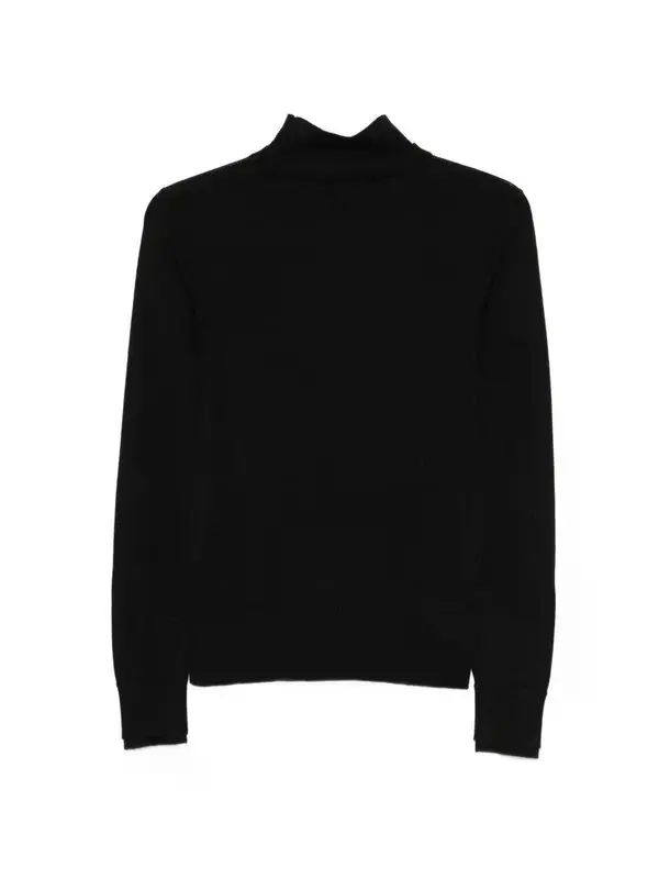 Seventy High-neck Wool Sweater - Black