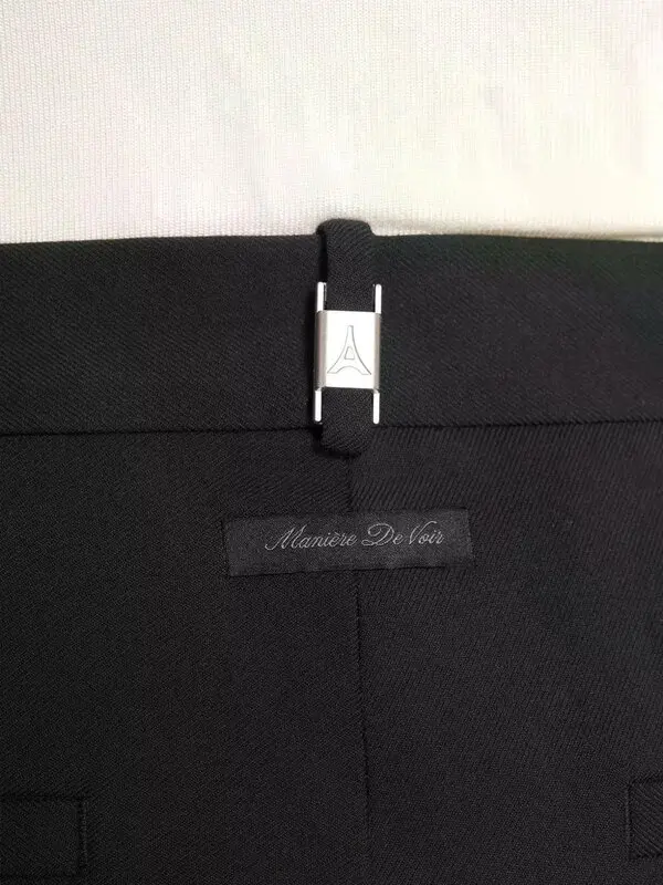 Manière De Voir Hubert Slim-fit Tailored Trousers - Black
