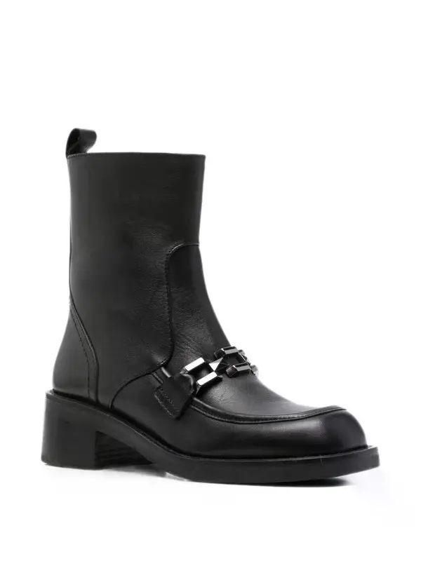 SERGIO MORETTI FIRENZE Chain-link Ankle Boots