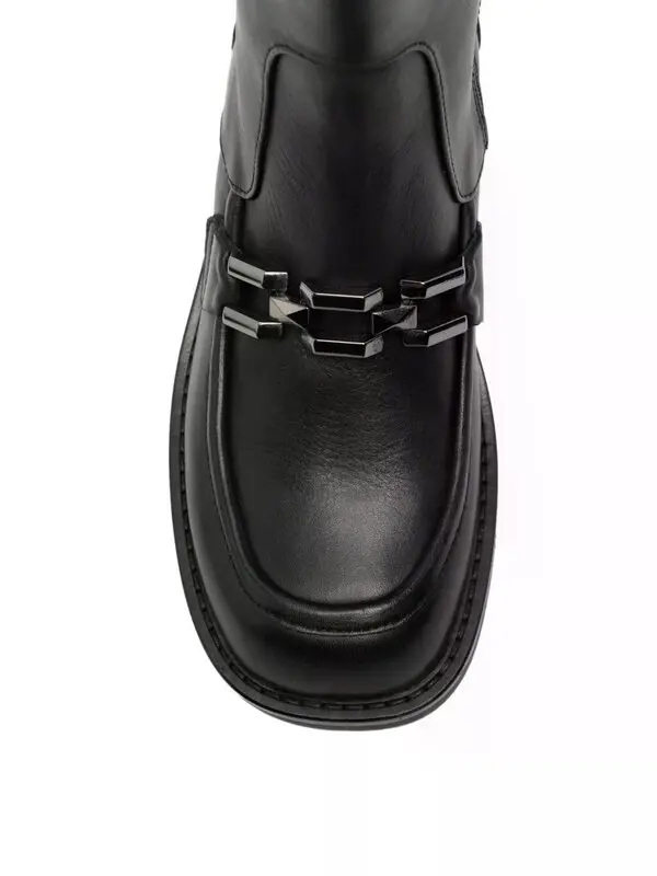 SERGIO MORETTI FIRENZE Chain-link Ankle Boots