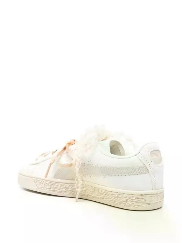 PUMA Lace-up Leather Sneakers With Embellished Detailing