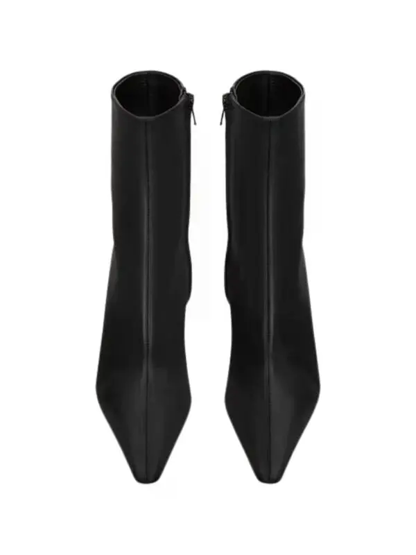 Saint Laurent Ashley Ankle Boots In Smooth Leather