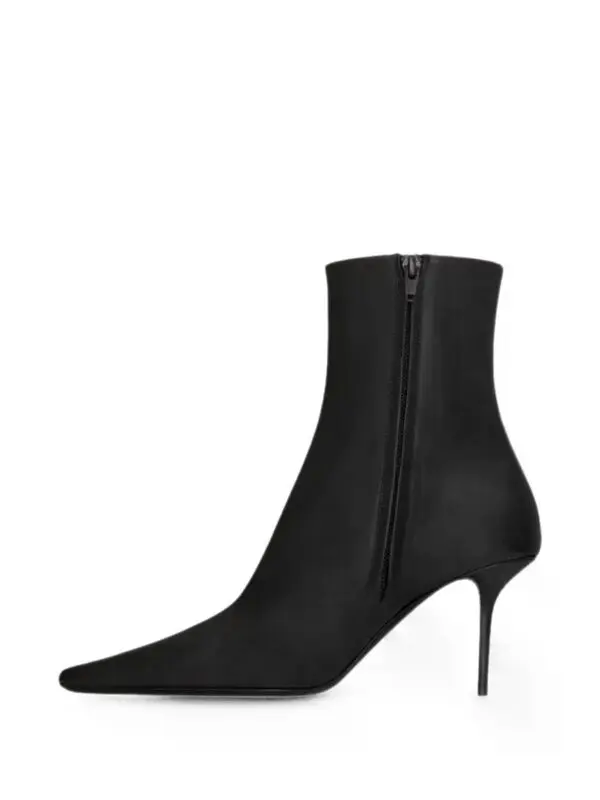 Saint Laurent Ashley Ankle Boots In Smooth Leather