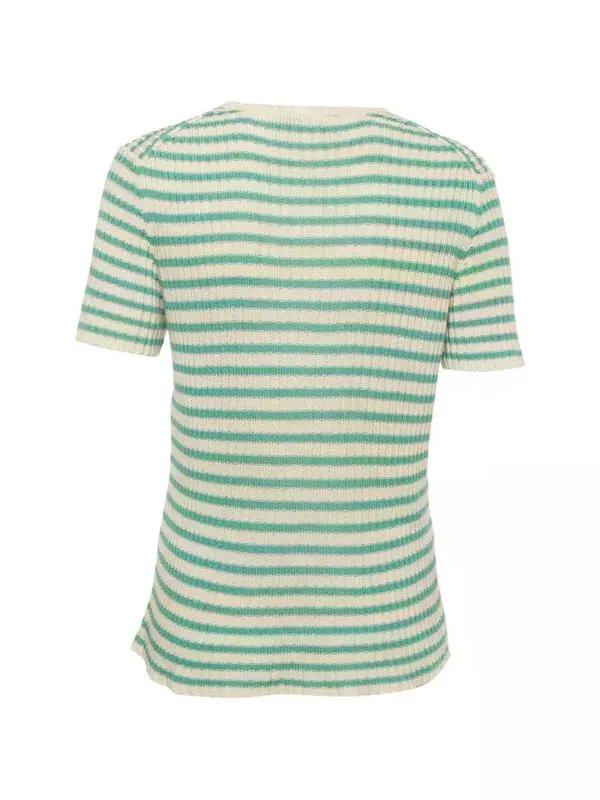 Dior Riviera Striped Cotton Knit Sweater