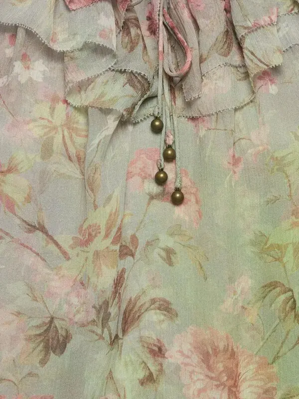 Polo Ralph Lauren Floral-print Ruffled Blouse