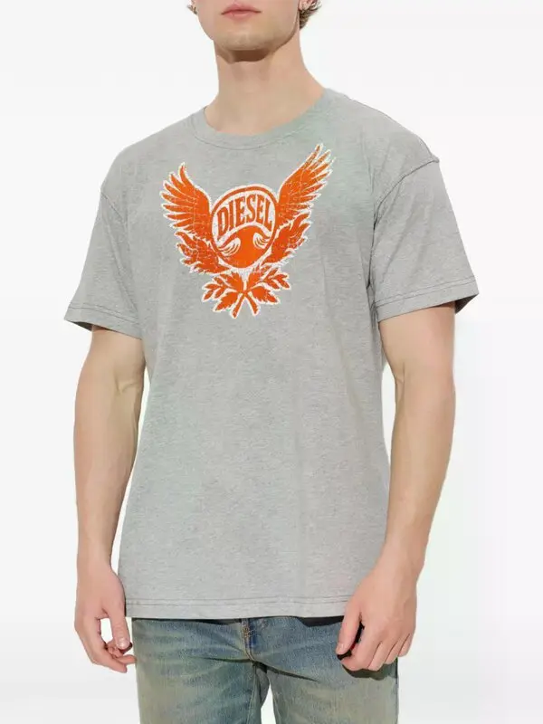 DIESEL® T-norm-aa4 Logo-print Cotton T-shirt