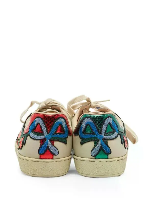 Gucci Ace Floral-embroidered Sneakers