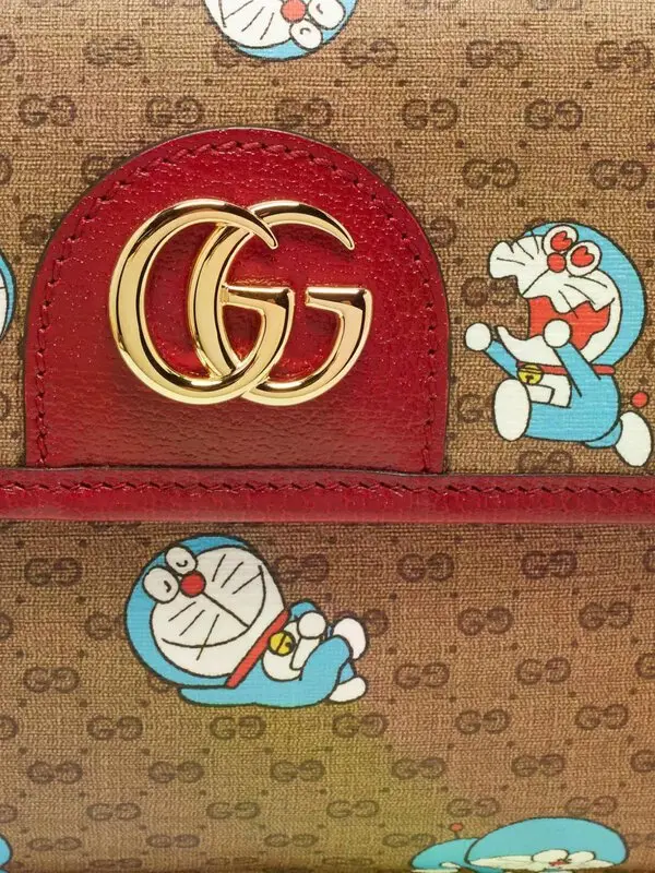 Gucci X Doraemon Gg-pattern Belt Bag