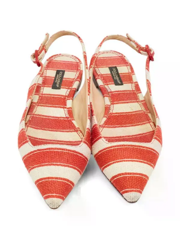 Dolce & Gabbana Pointed-toe Slingback Flat Pumps