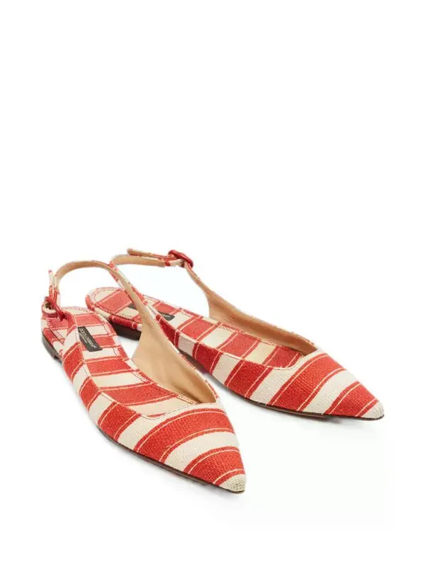 Dolce & Gabbana Pointed-toe Slingback Flat Pumps
