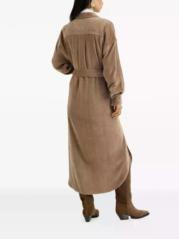 Brunello Cucinelli Fluid Corduroy Shirt Dress