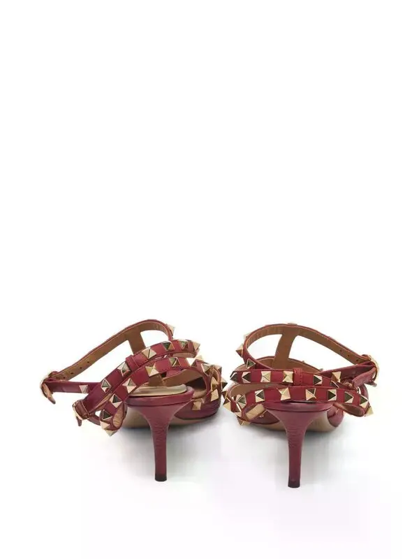 Valentino Garavani Rockstud Pointed-toe Pumps - Red