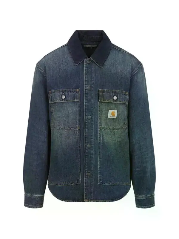 Carhartt Work In Progress Contrast-collar Denim Shirt