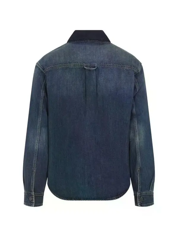 Carhartt Work In Progress Contrast-collar Denim Shirt