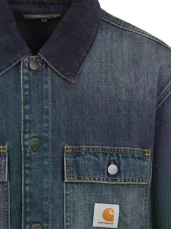Carhartt Work In Progress Contrast-collar Denim Shirt