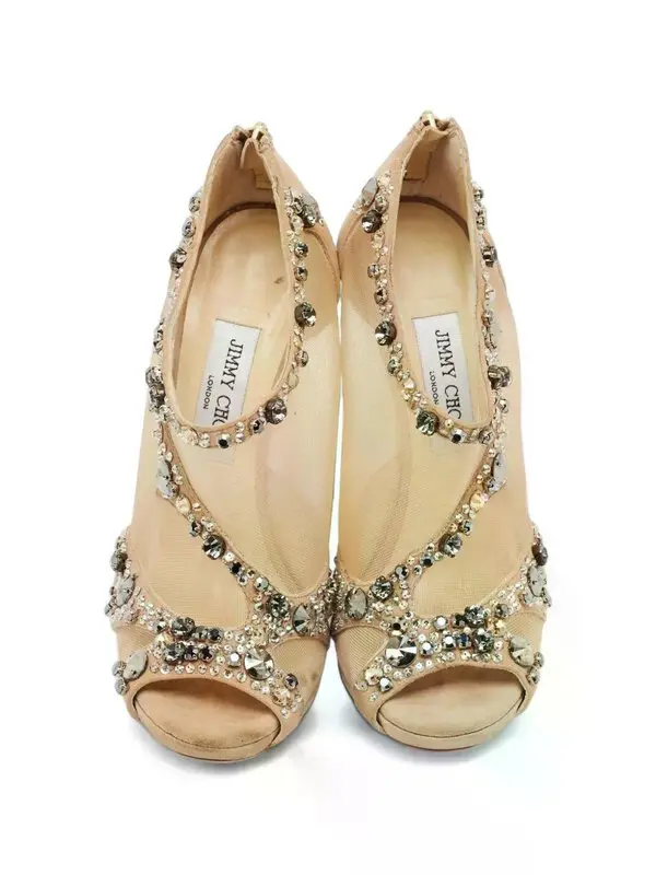 JIMMY CHOO Quinzie Crystal-embellished Pumps