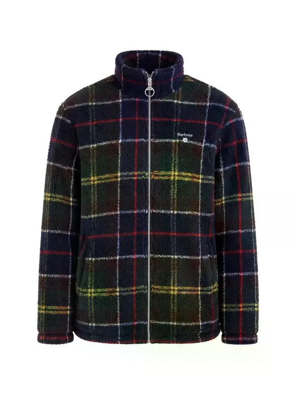 Barbour Tartan Sherpa-fleece Cardigan
