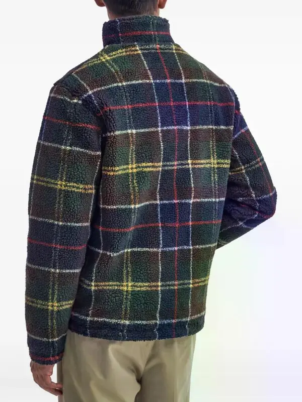 Barbour Tartan Sherpa-fleece Cardigan