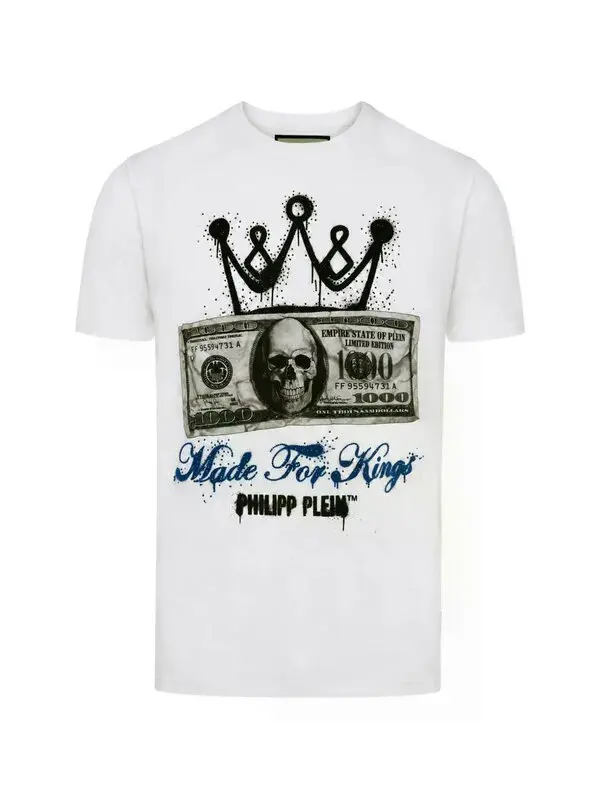 Philipp Plein Jersey T-shirt Crown Dollar