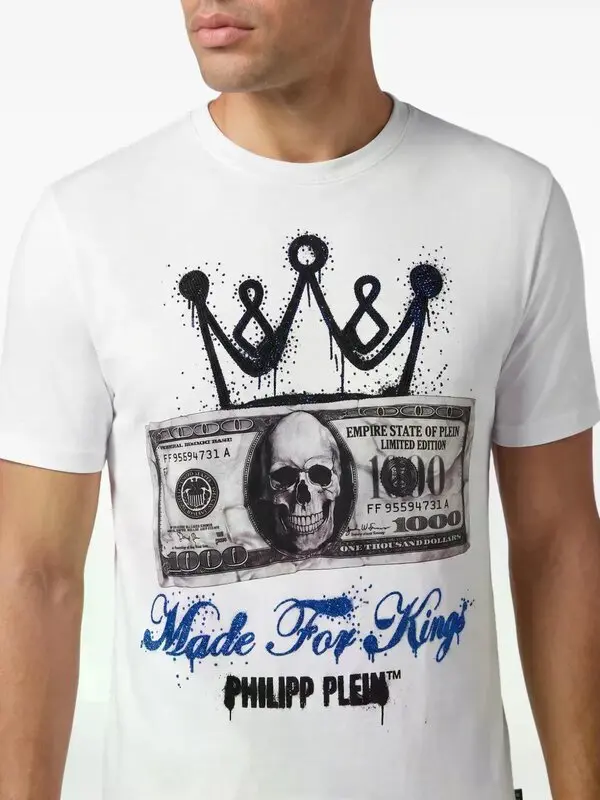 Philipp Plein Jersey T-shirt Crown Dollar