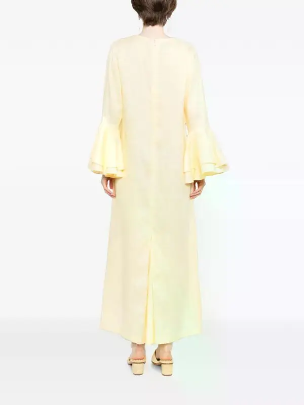 BAMBAH Linen Ruffled Dress
