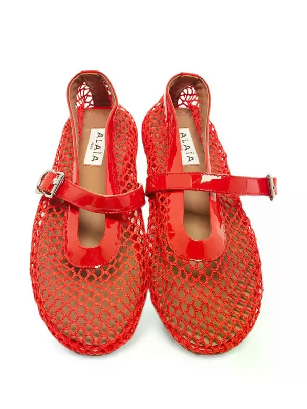 Alaïa Buckle-fastening Ballet Flats
