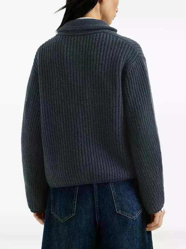 Brunello Cucinelli Cashmere Feather Yarn English Rib Cardigan