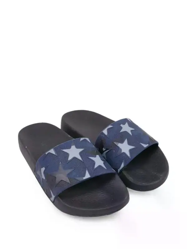 Valentino Garavani Denim Stars Slide Sandals