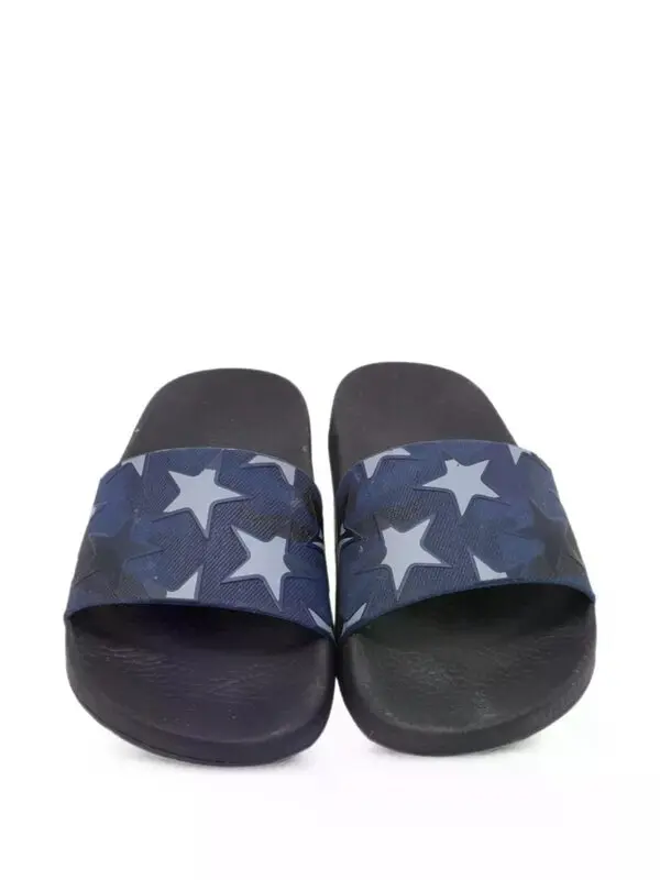 Valentino Garavani Denim Stars Slide Sandals