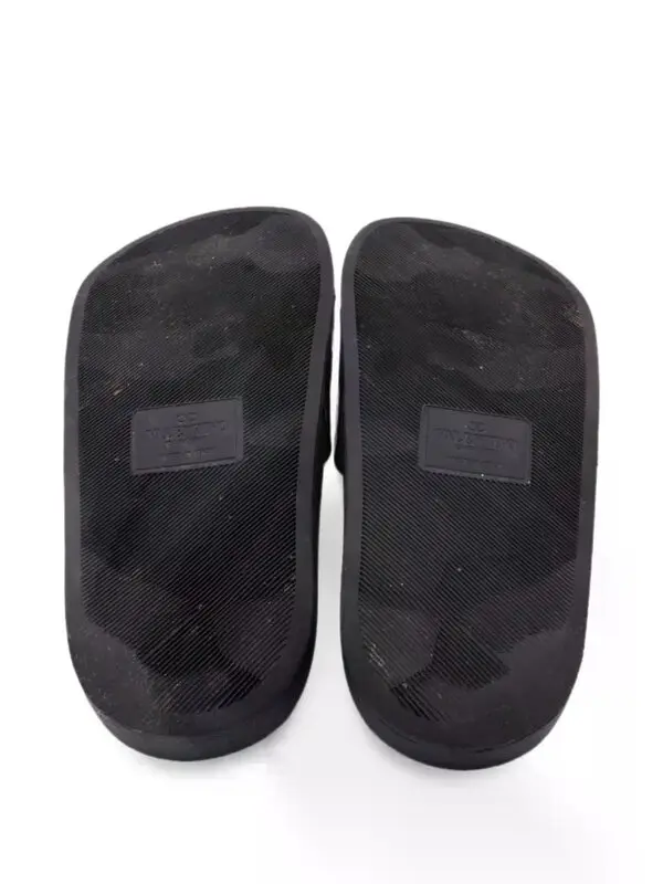 Valentino Garavani Denim Stars Slide Sandals