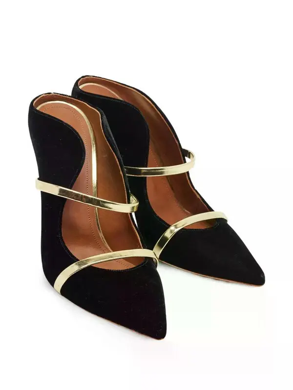 MALONE SOULIERS Maureen Velvet Pumps - Black