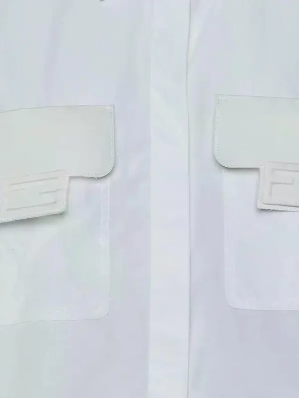 Fendi Drawstring Cuff Cropped Shirt