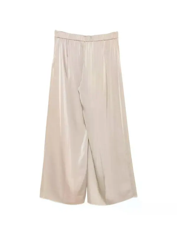 Marina Rinaldi Tiglio Satin-finish Palazzo Pants