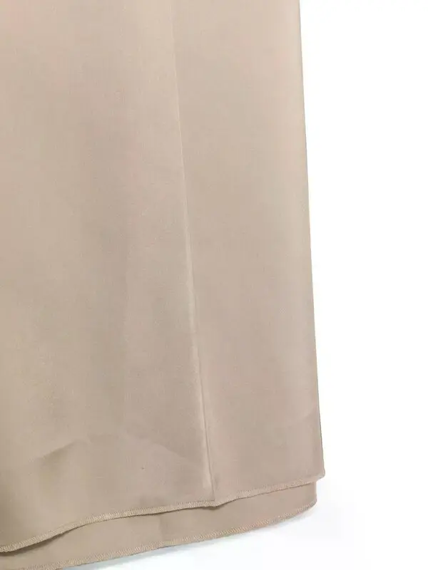 Marina Rinaldi Tiglio Satin-finish Palazzo Pants - Neutrals