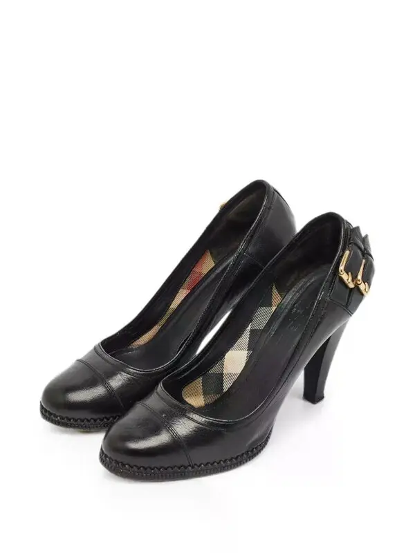 Burberry Buckle-detail Heeled Pumps