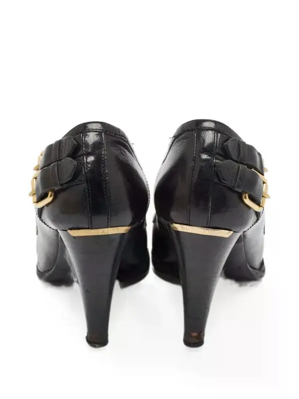 Burberry Buckle-detail Heeled Pumps