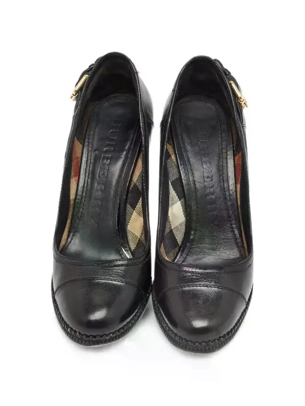 Burberry Buckle-detail Heeled Pumps